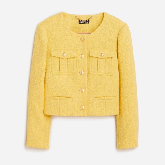 J. Crew | Jackets & Coats | J Crew Womens Tweed Lady Jacket Blazer ...